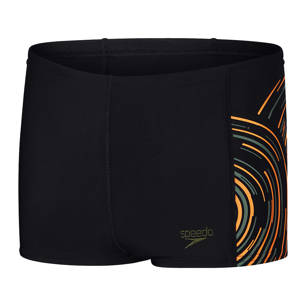 Boys Plastisol Placement Aquashort Black /Nectarine . Country Green ...