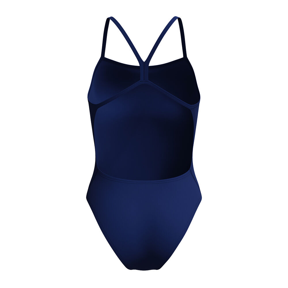 Womens Solid V-Back 2.0 One Piece Team Navy | One Piece Swimsuits ...