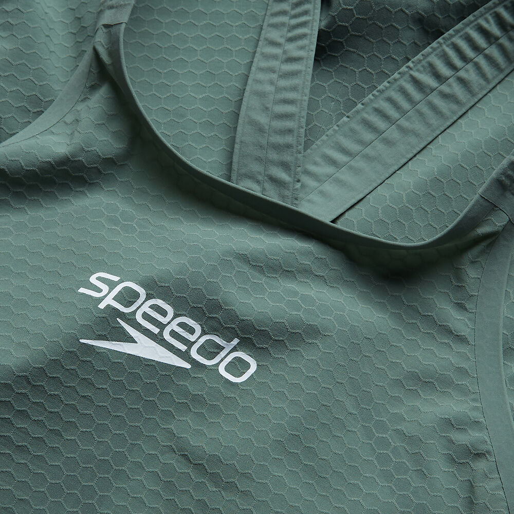 Womens Fastskin LZR Pure Intent 2.0 Openback Kneeskin Country Green ...