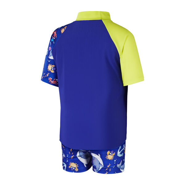 Infant Boys Digital Short Sleeve Rash Top Set Imperial Blue/Picton Blue ...